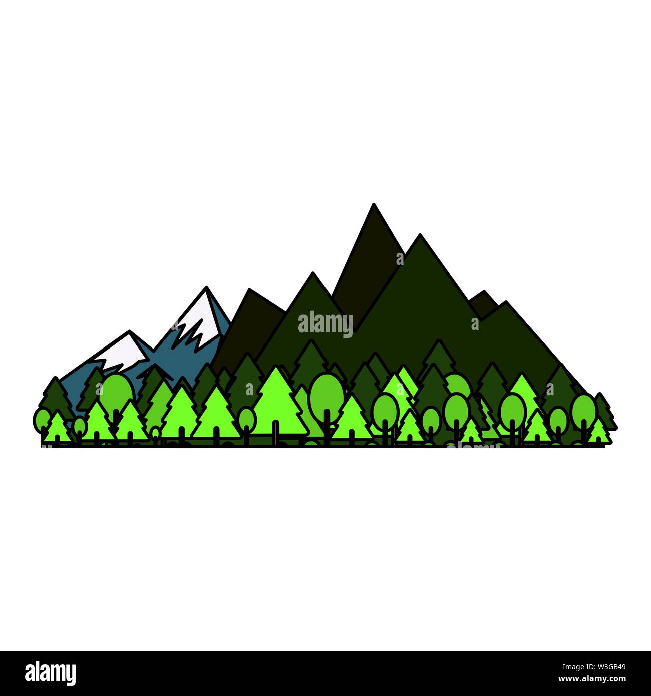 Amazing outdoor tourism landscape Cut Out Stock Images & Pictures - Alamy