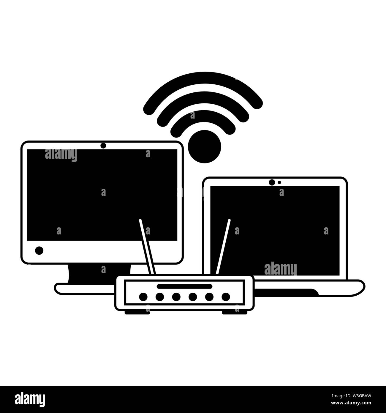 wifi free connection Stock Vector Image & Art - Alamy