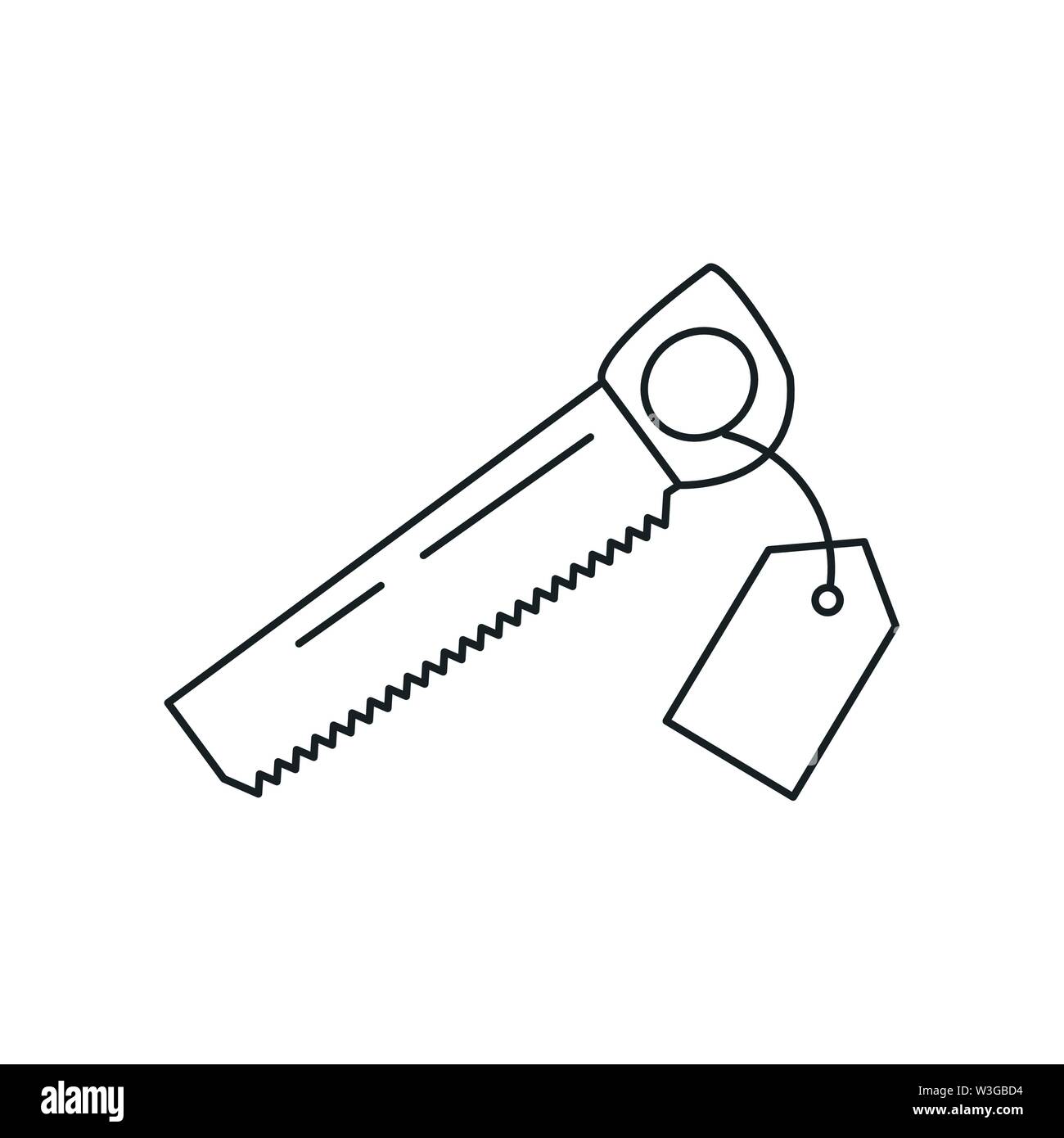 Hand saw hanging Stock Vector Images - Alamy