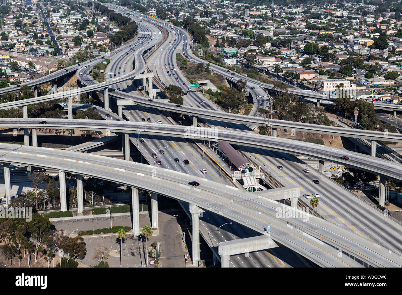 105 110 freeway interchange hi-res stock photography and images - Alamy