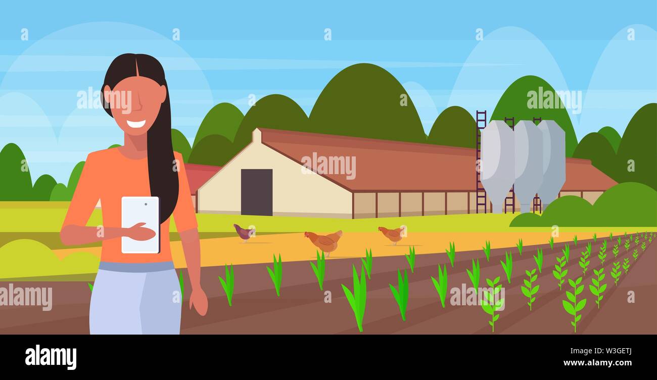 Outdoor worker tablet Stock Vector Images - Alamy