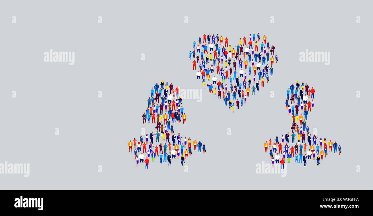 Gathering People Symbol Love High Resolution Stock Photography and ...
