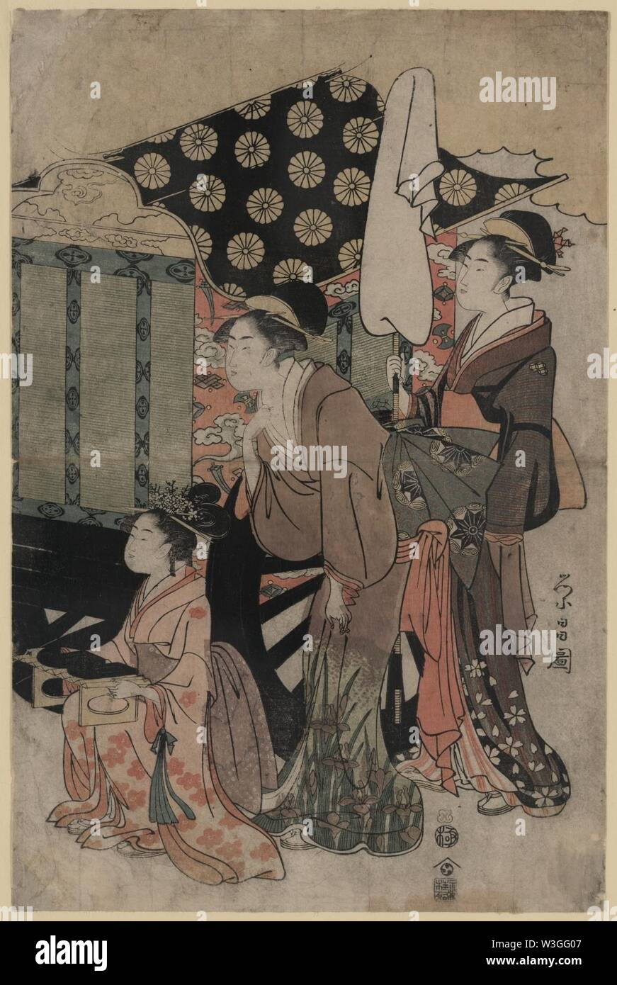 Chōkōsai Eishō (c. 1794–96) Goshoguruma Stock Photo - Alamy