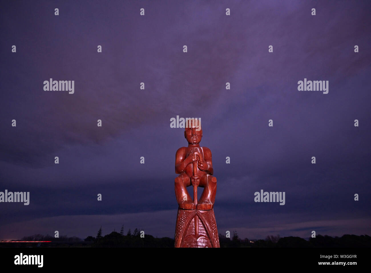 Compass central stone by the Maori in New Zealand Stock Photo - Alamy