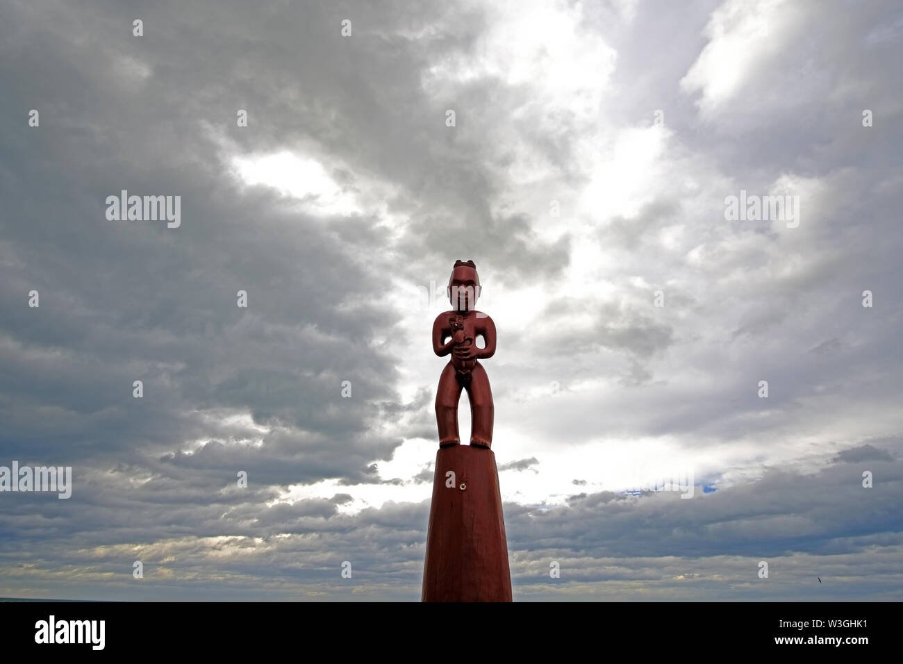 Compass central stone by the Maori in New Zealand Stock Photo - Alamy