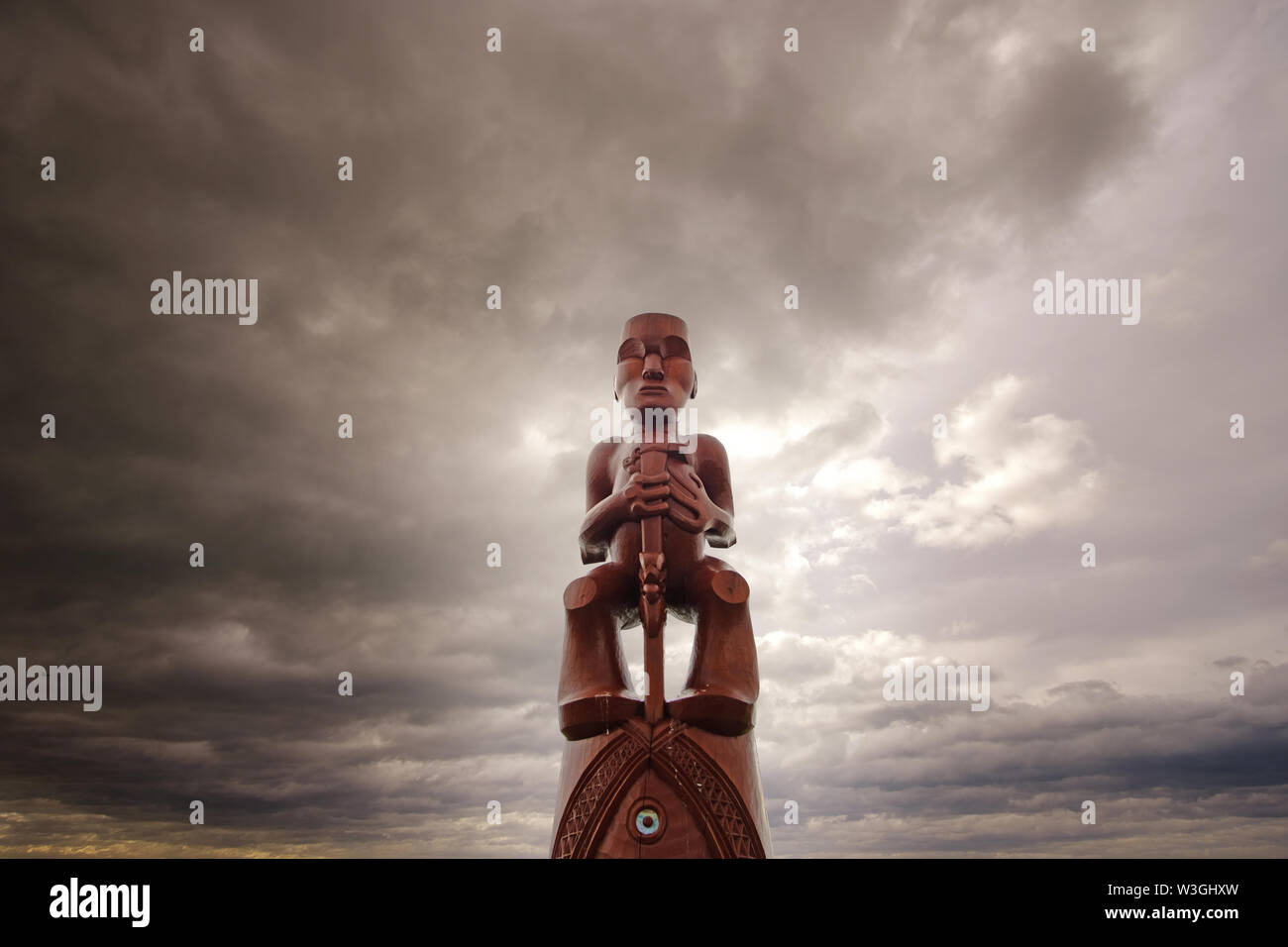 Compass central stone by the Maori in New Zealand Stock Photo - Alamy