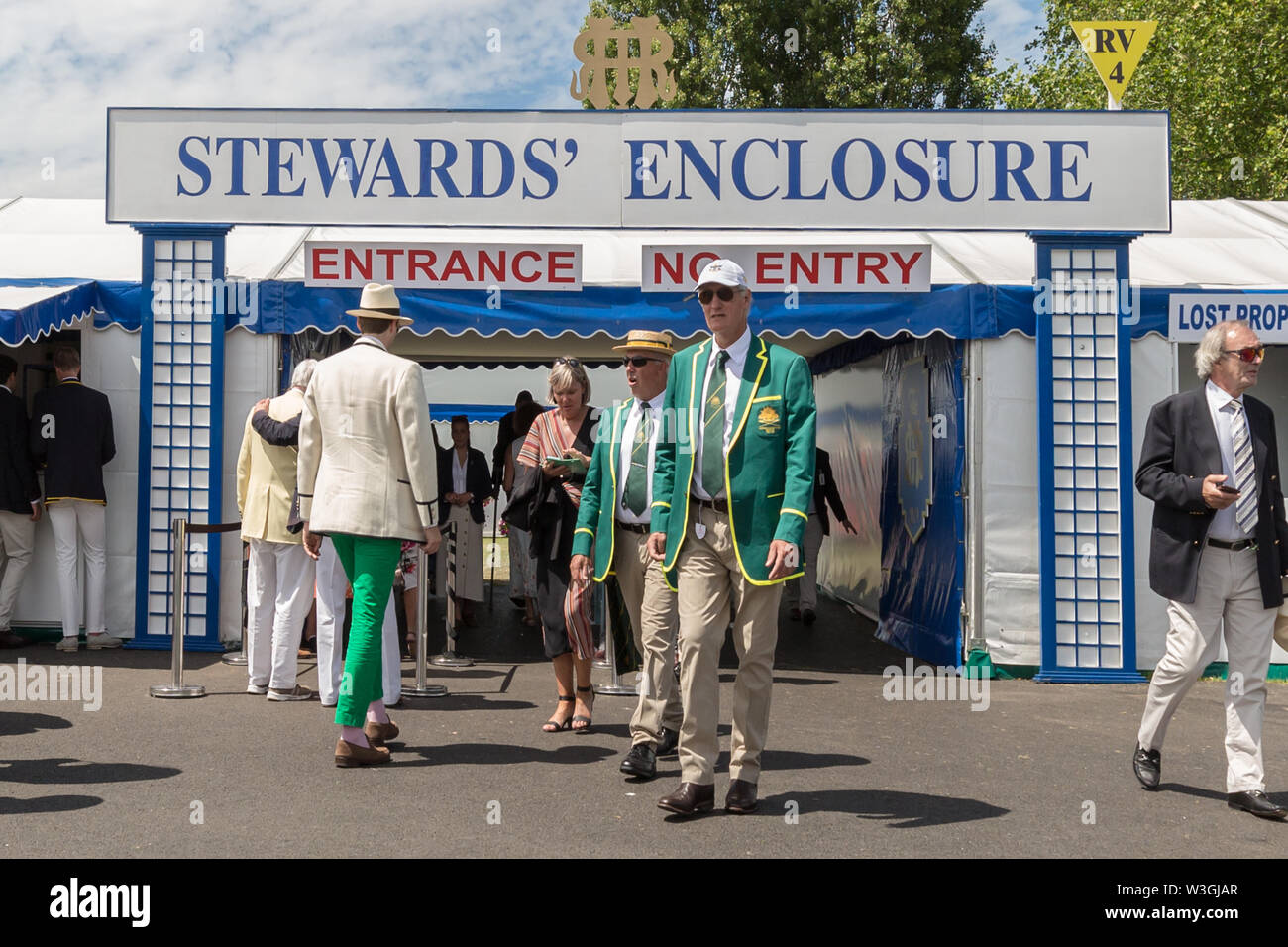 Entrance to the Stewards' Enclosure at Henley Royal Regatta where ...