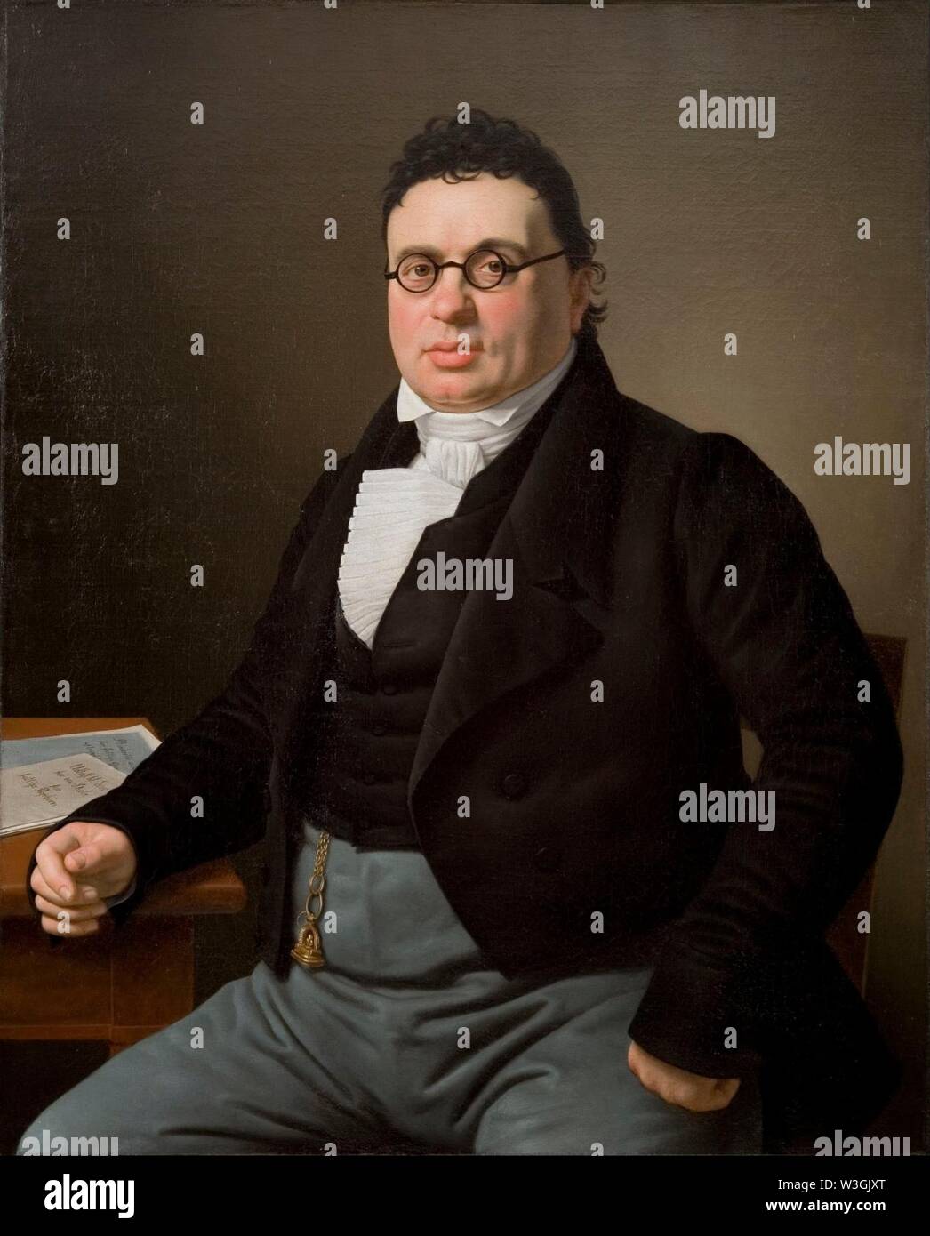 Christoffer Wilhelm Eckersberg - Portrait of the merchant Joseph ...