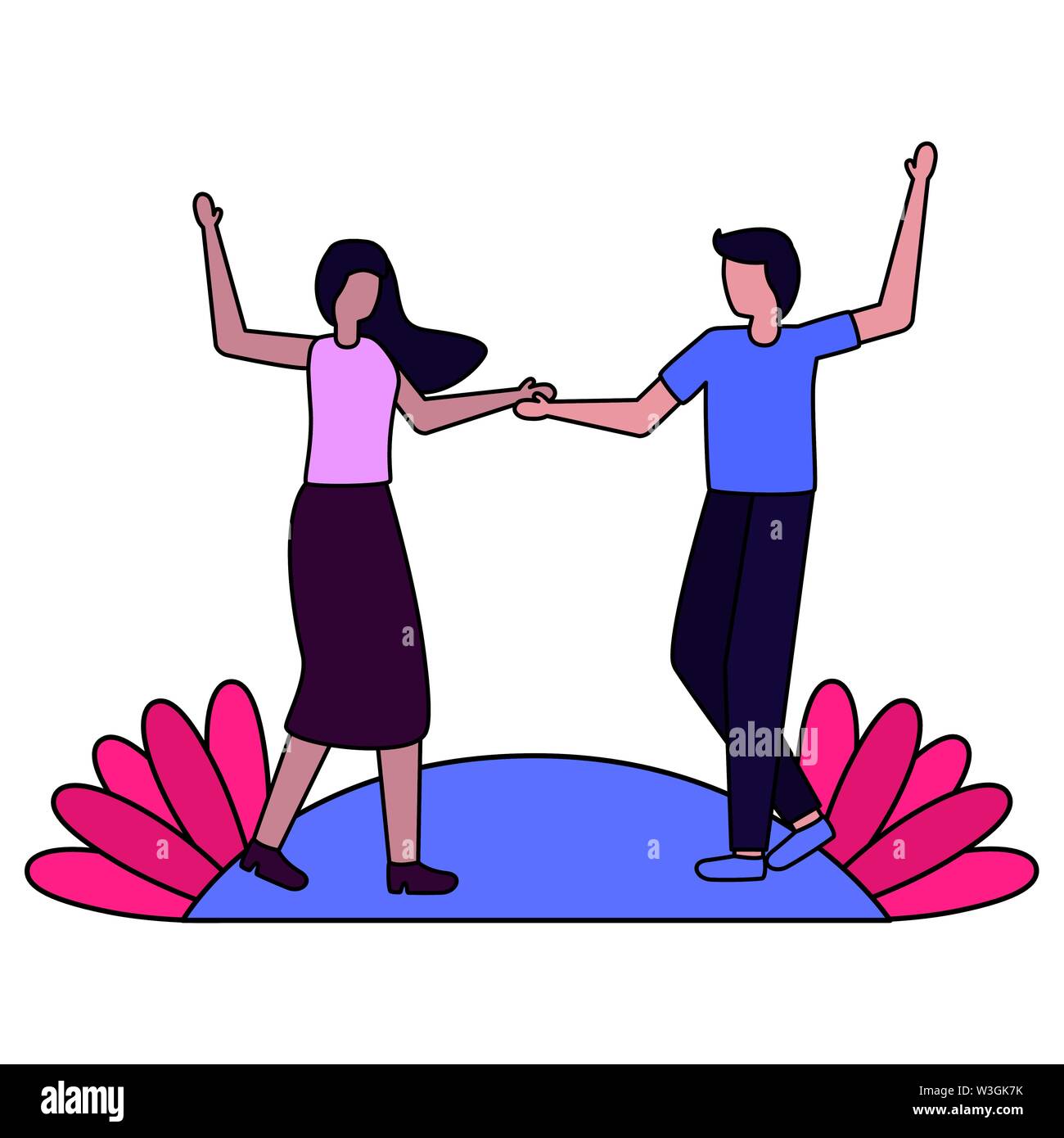 couple romantic love flat design Stock Vector Image & Art - Alamy