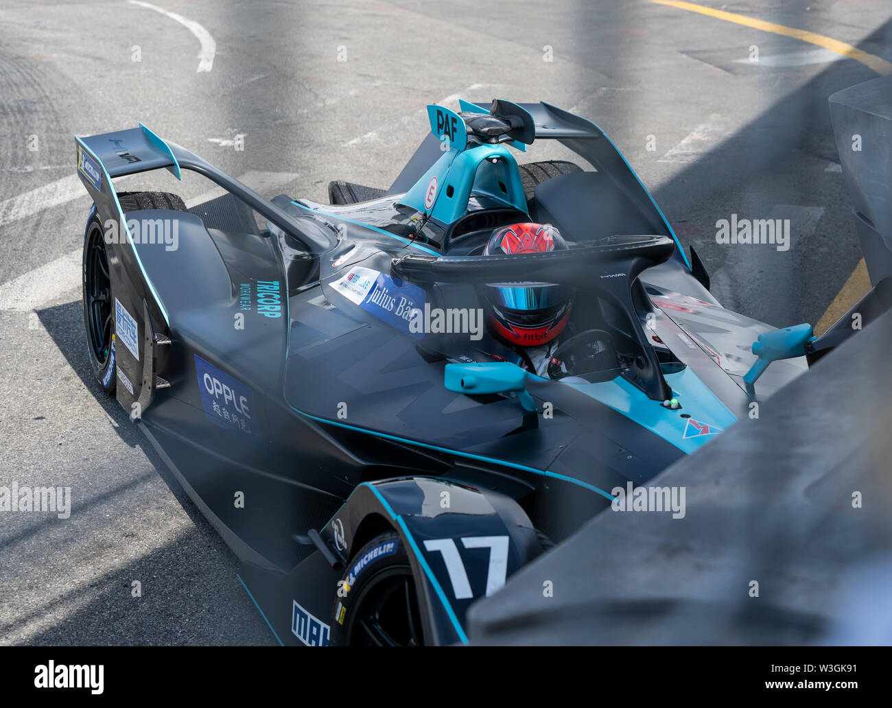 New York, NY - July 14, 2019: Rescue operation after Gary Paffett of ...