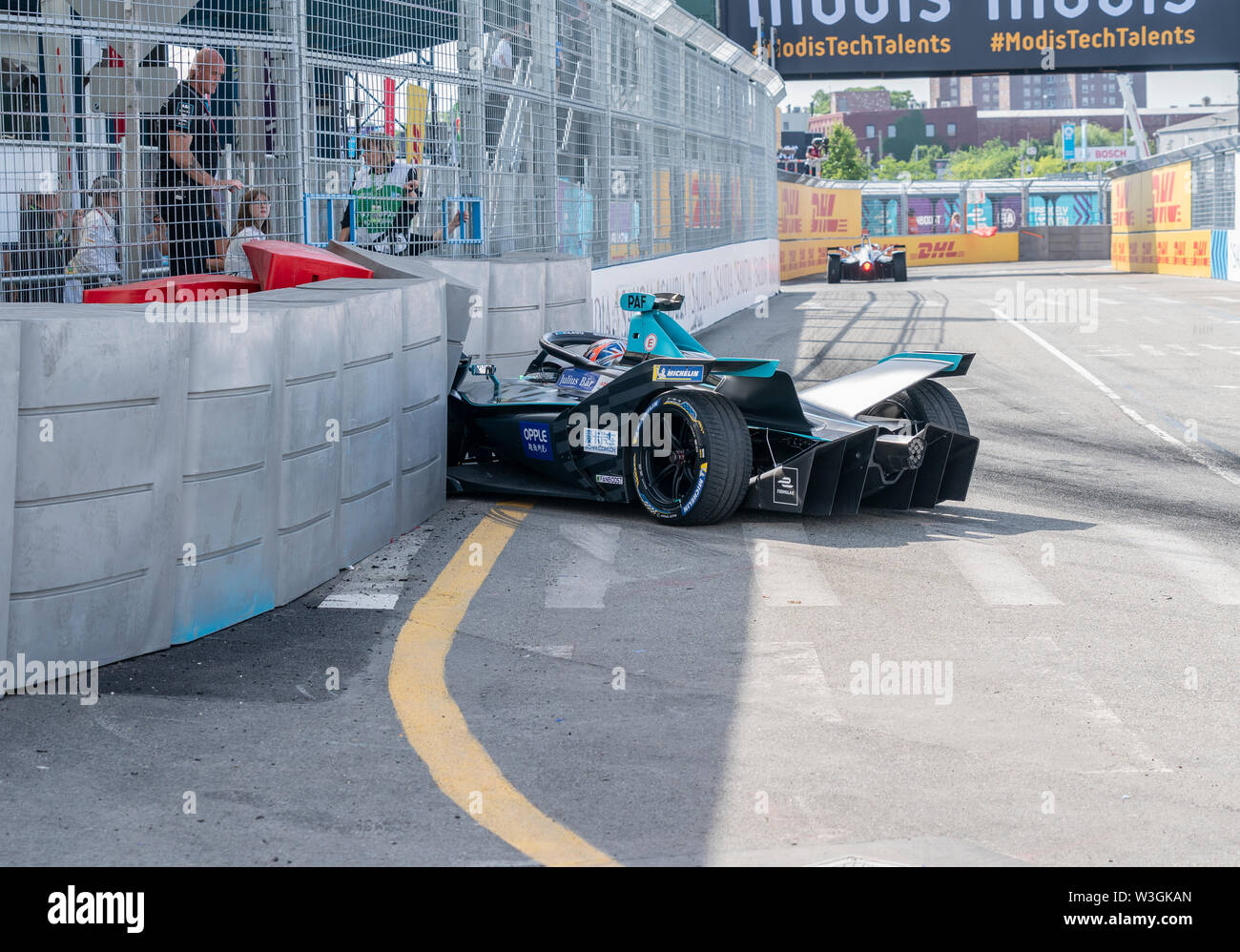 New York, NY - July 14, 2019: Rescue operation after Gary Paffett of ...