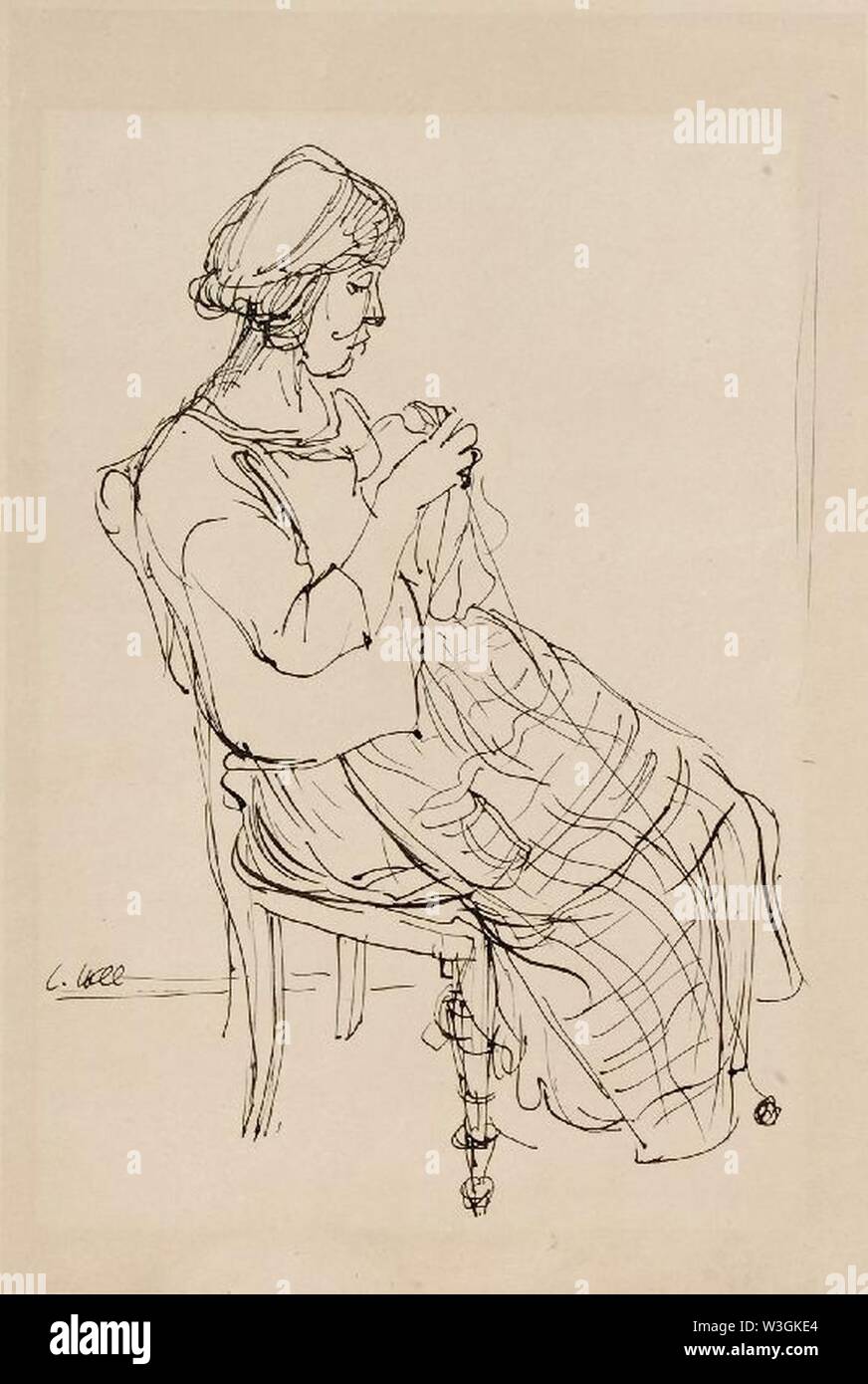 Christoph Voll Portrait Erna Krake Stock Photo - Alamy