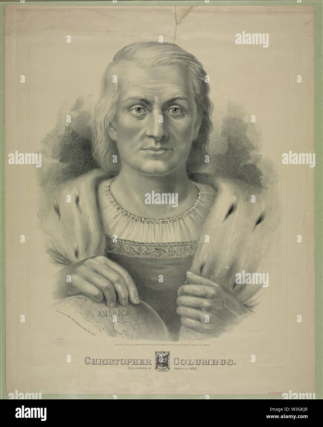 Christopher Columbus- Discoverer of America 1492 Stock Photo - Alamy