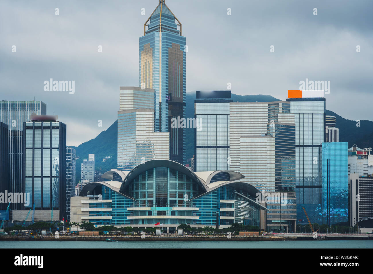 Hong Kong skyline, View From Victoria Harbour Stock Photo - Alamy