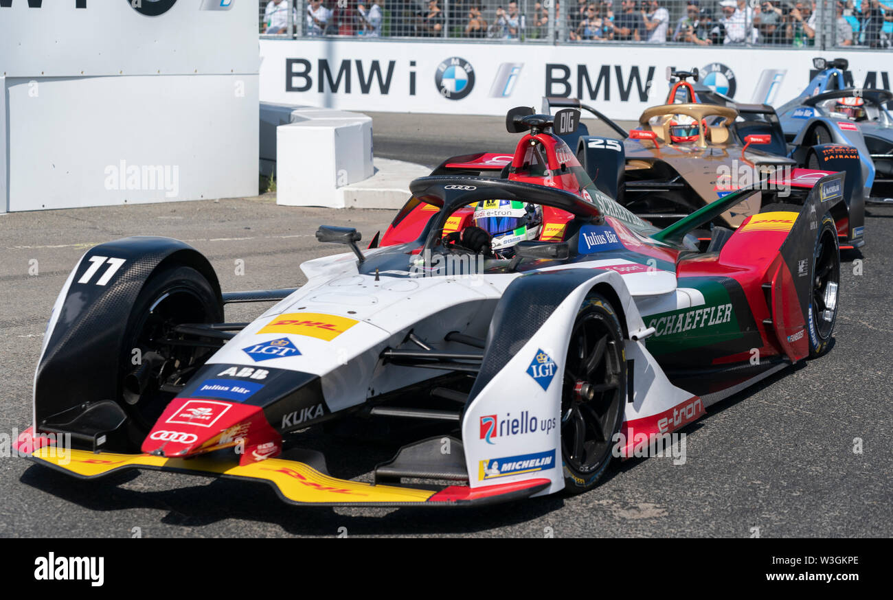 New York, NY - July 14, 2019: Lucas Di Grassi of ABT Schaeffler team ...