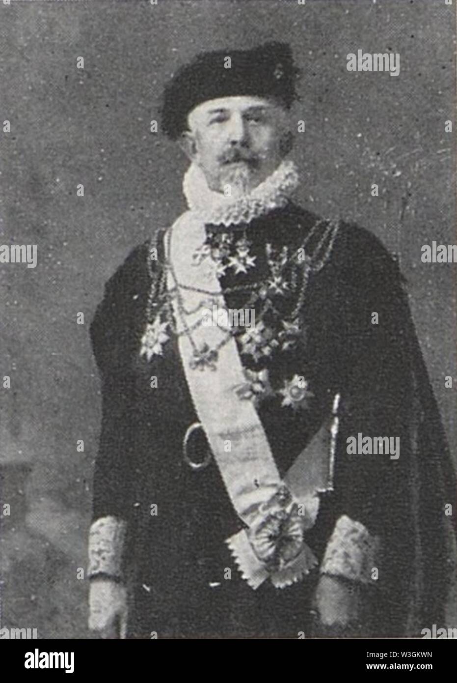 Christopher Tostrup Paus wearing the court dress of a papal chamberlain ...