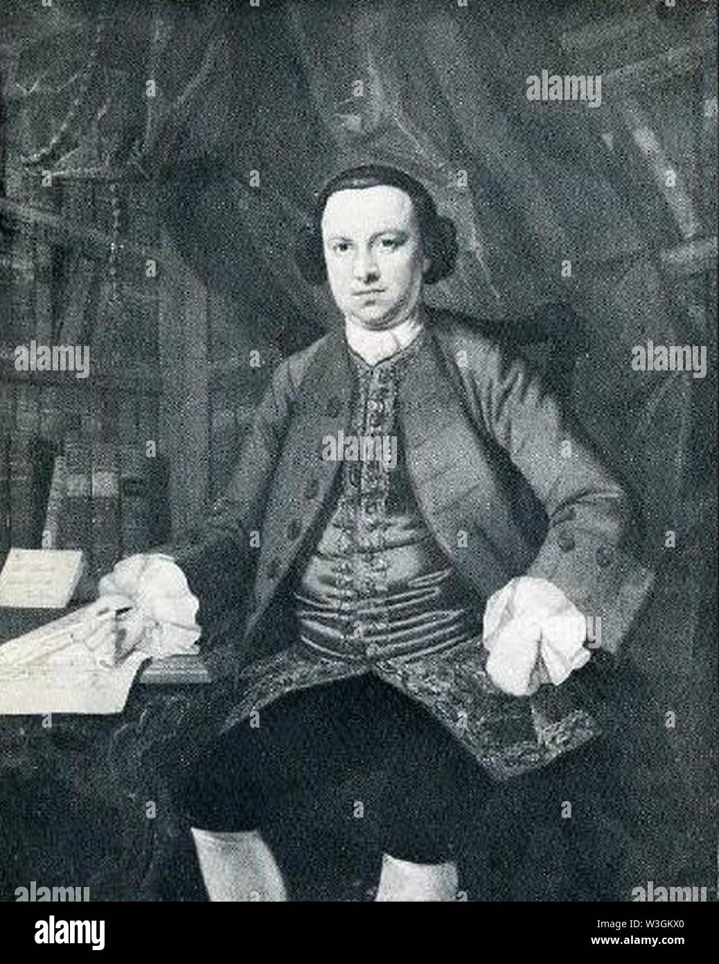 Christopher Smart Pembroke portrait Stock Photo - Alamy