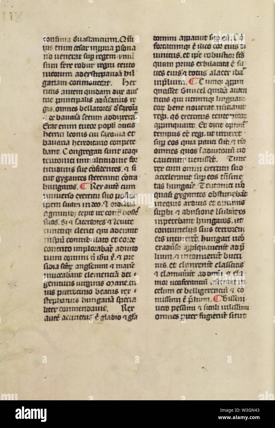 Chronicon Pictum 118 Stock Photo - Alamy