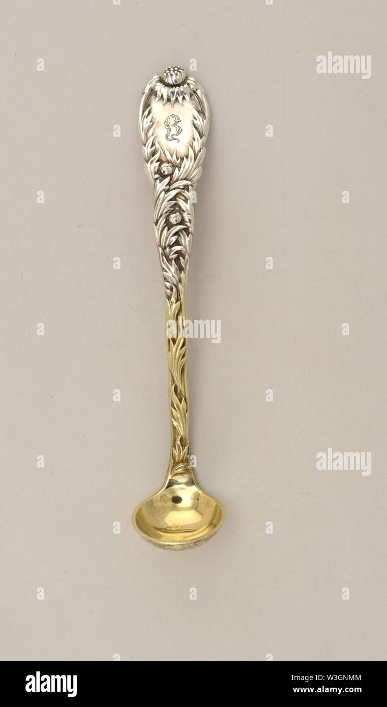 Chrysanthemum Salt Spoon, 1880–91 Stock Photo - Alamy