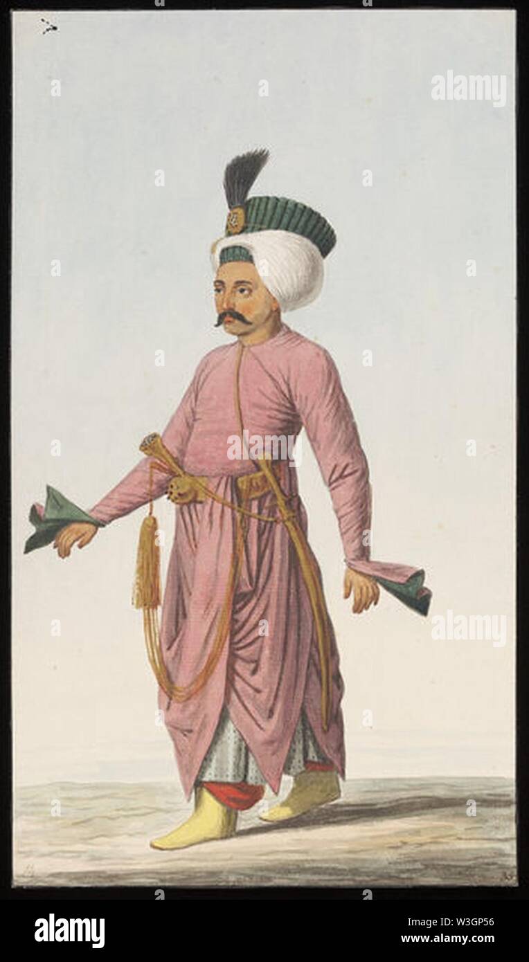 Chuhada Agha footman in the Sultan's palace Stock Photo - Alamy