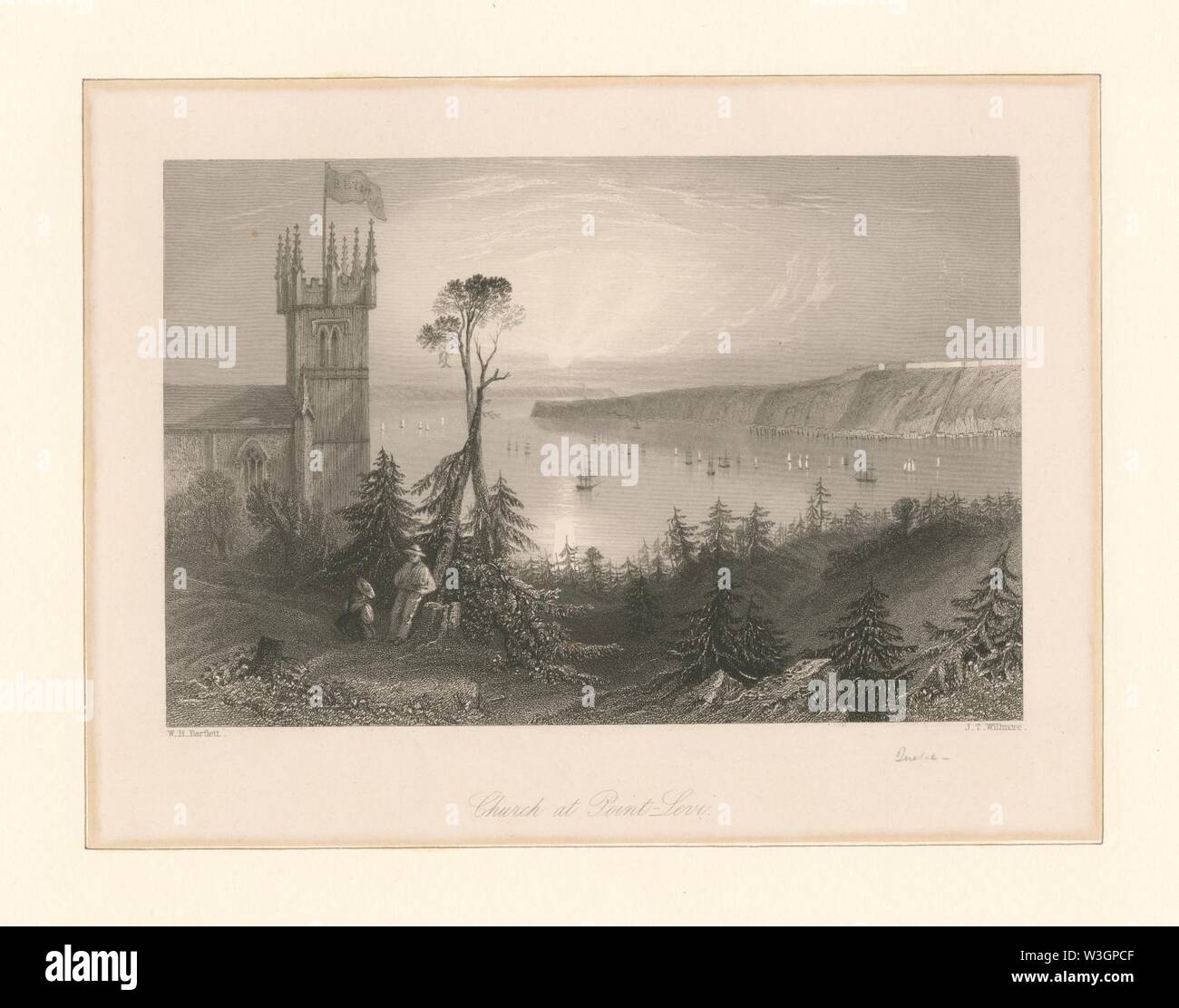 Church at Point-Levi Stock Photo - Alamy