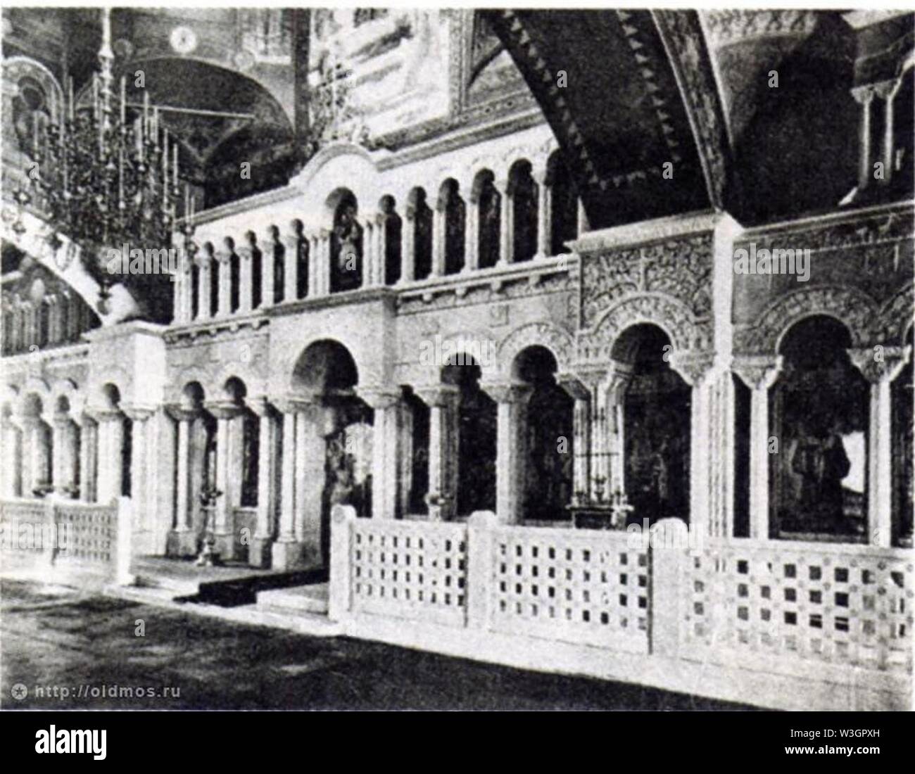 Church of Saint Pimen interior Stock Photo - Alamy
