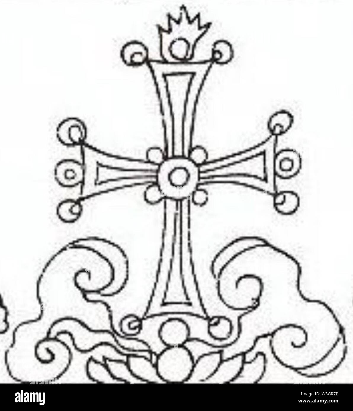 Church of the East Cross on the Nestorian Stele Stock Photo - Alamy