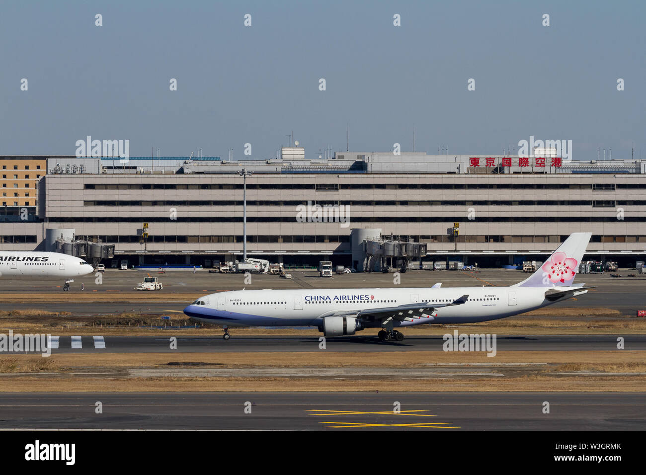 An Airbus A330-302 operated by China Airlines at Haneda International ...
