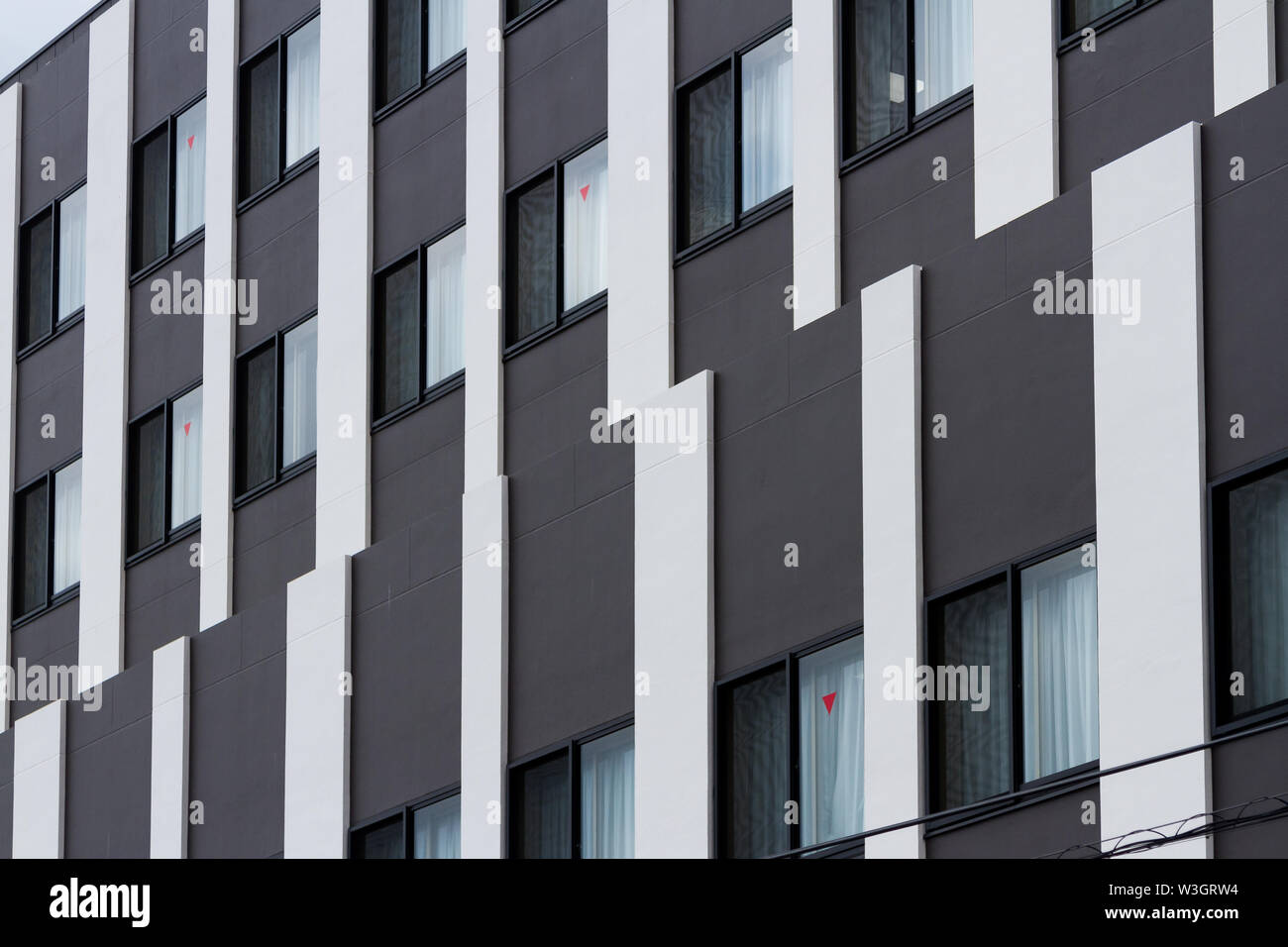 Black White Striped Building High Resolution Stock Photography and ...