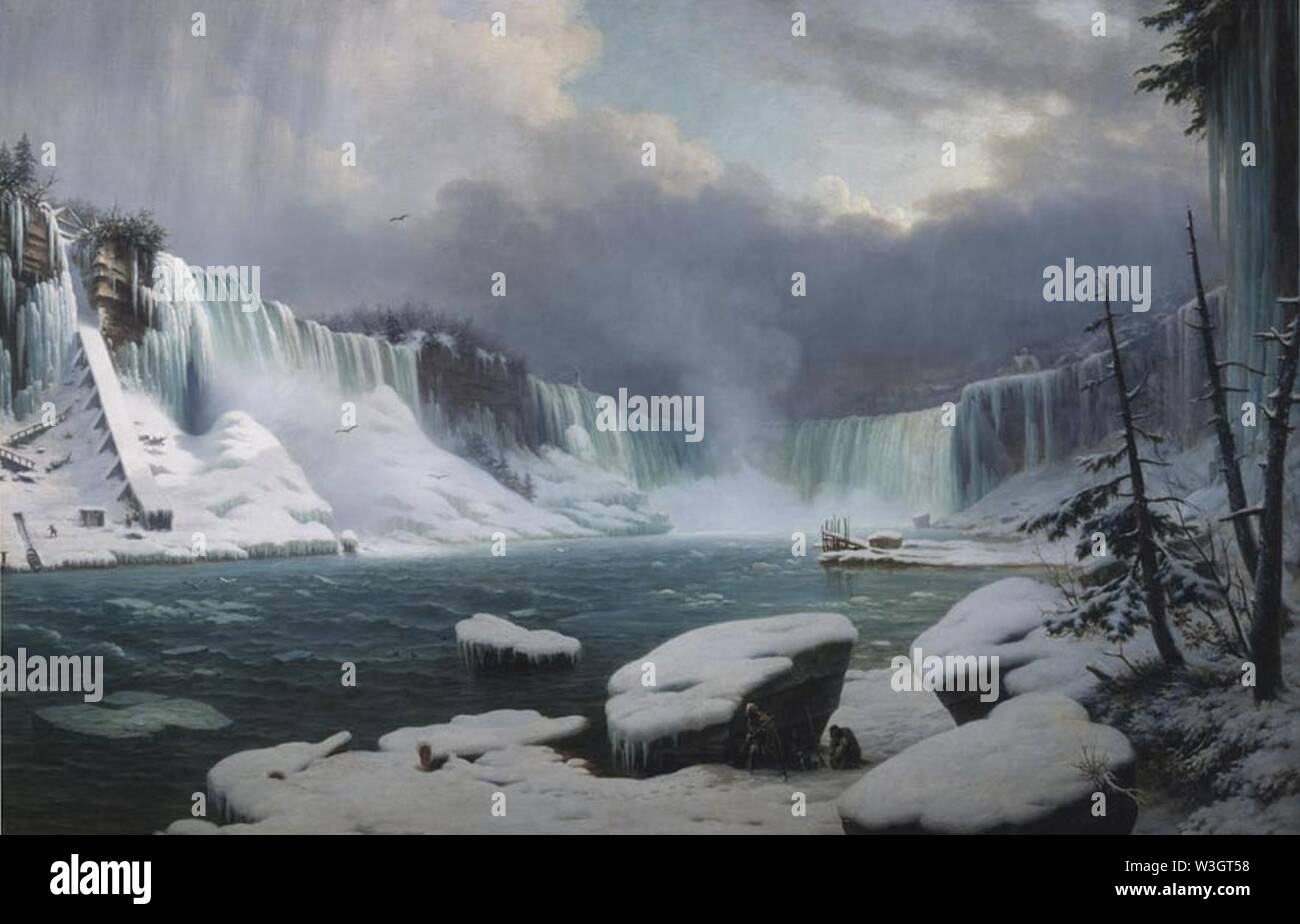 Chutes du Niagara en Hiver - Hippolyte Sebron Stock Photo - Alamy
