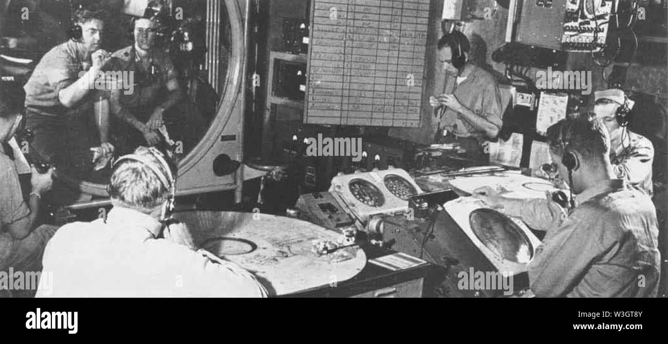 CIC aboard USS Independence (CVL-22) during WWII Stock Photo - Alamy