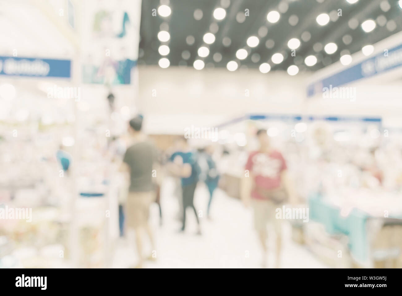 Abstract blur background crowd people in shopping mall for background ...