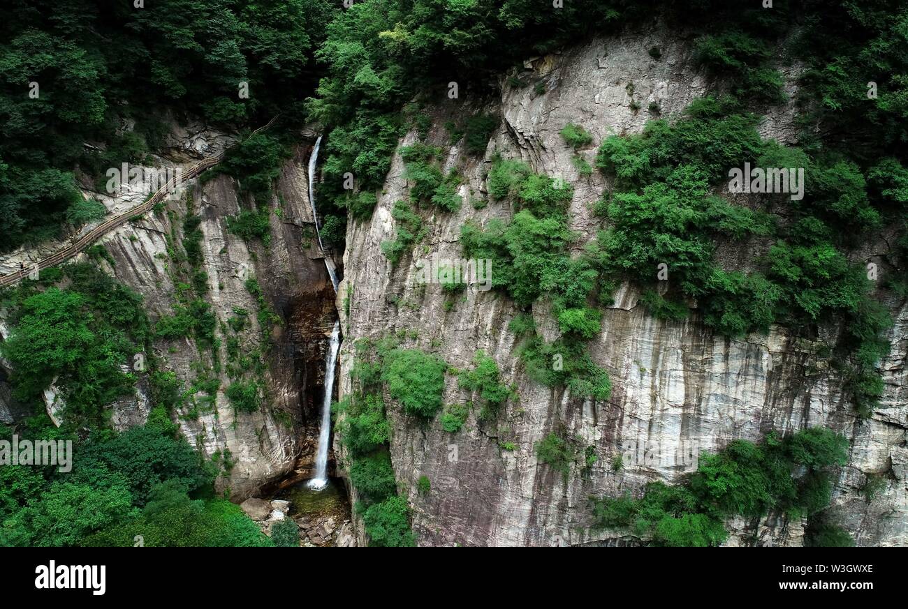 Xi'an. 15th July, 2019. Aerial photo taken on July 15, 2019 shows the ...