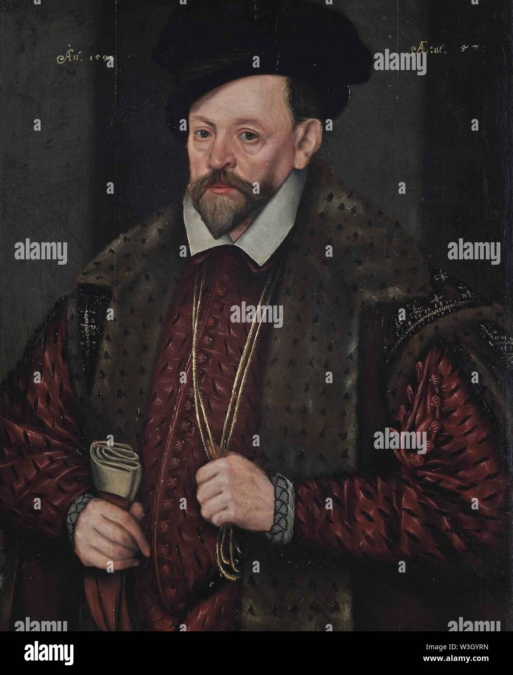 Circle of John de Critz the Elder Portrait of a Man Stock Photo - Alamy