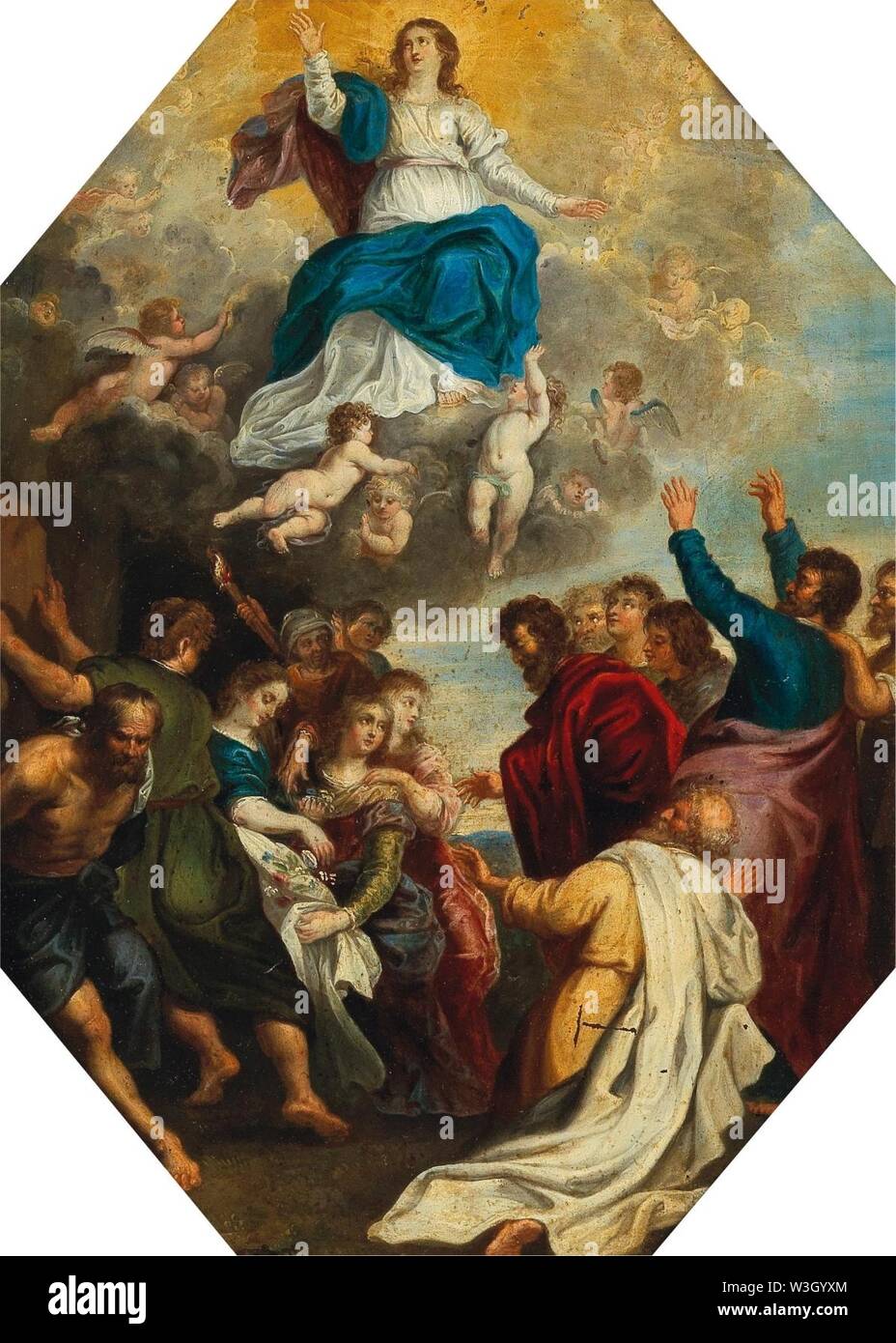 Circle of Peter Paul Rubens - The Assumption of the Virgin Stock Photo ...