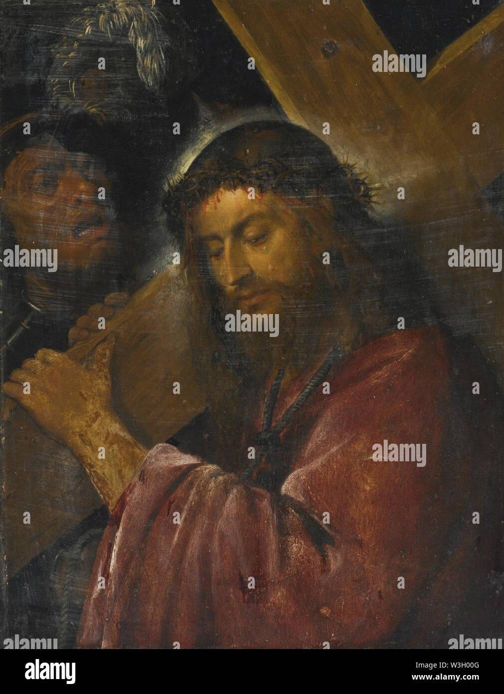 Circle of Titian Christ Carrying the Cross Stock Photo - Alamy