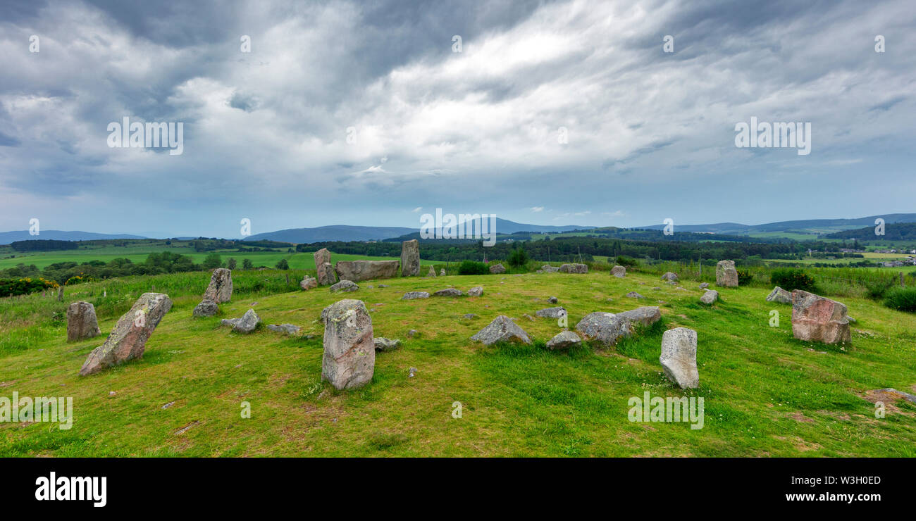 Tomnaverie stone circle tarland hi-res stock photography and images - Alamy