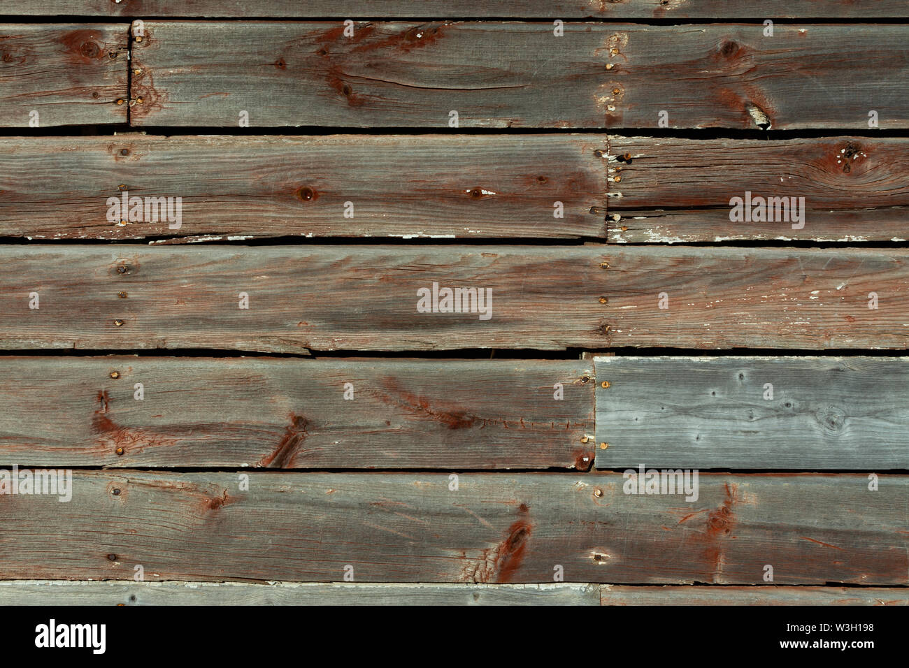 Old weathered barn wood on side of barn in rural Illinois Stock Photo ...