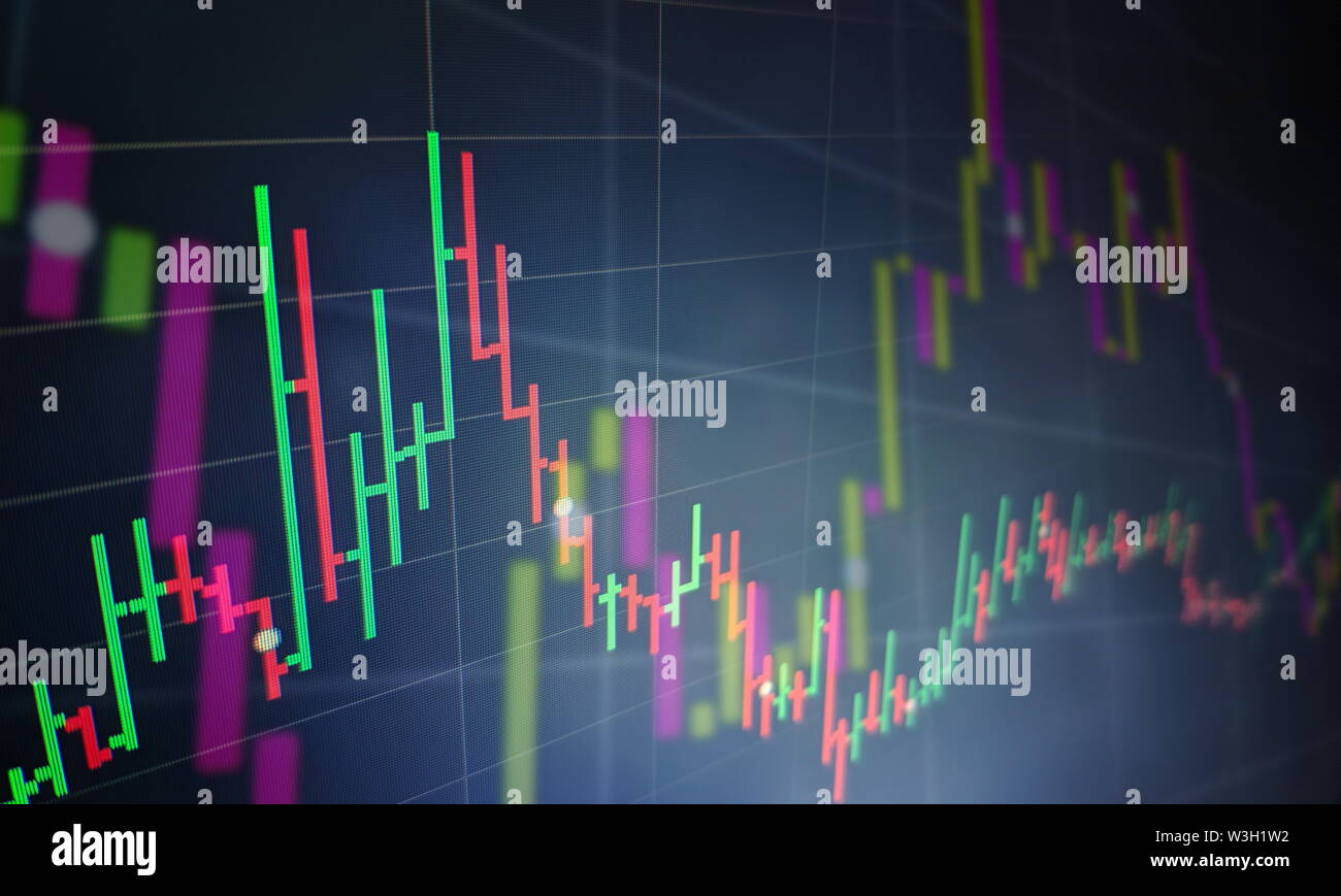 Economy trends background for business idea and all art work design ...