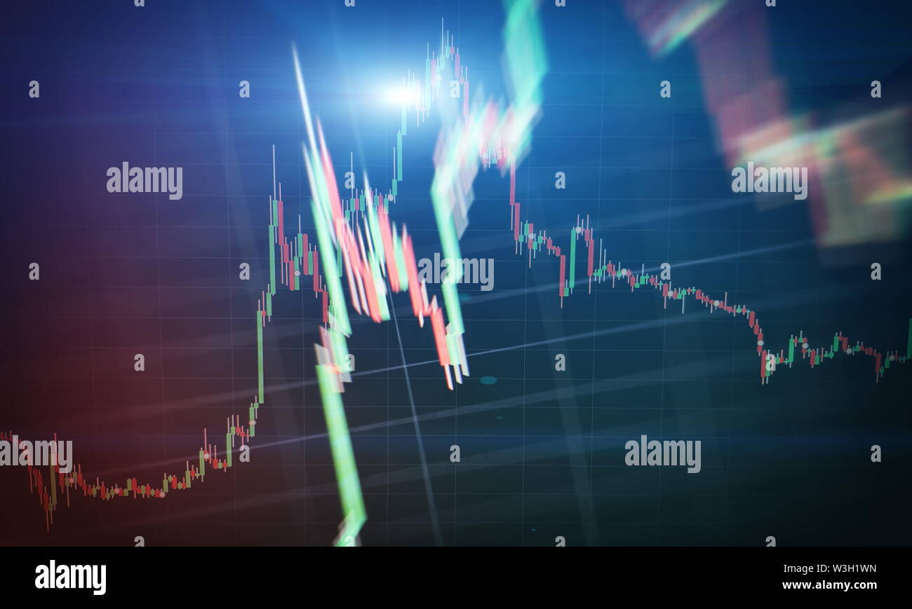 Economy trends background for business idea and all art work design ...