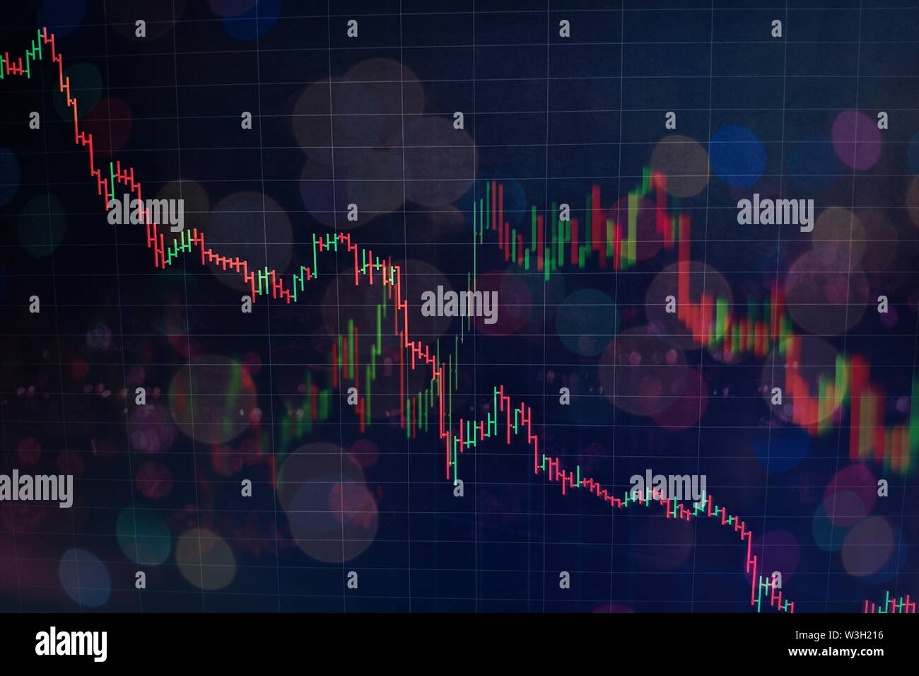 Economy trends background for business idea and all art work design ...