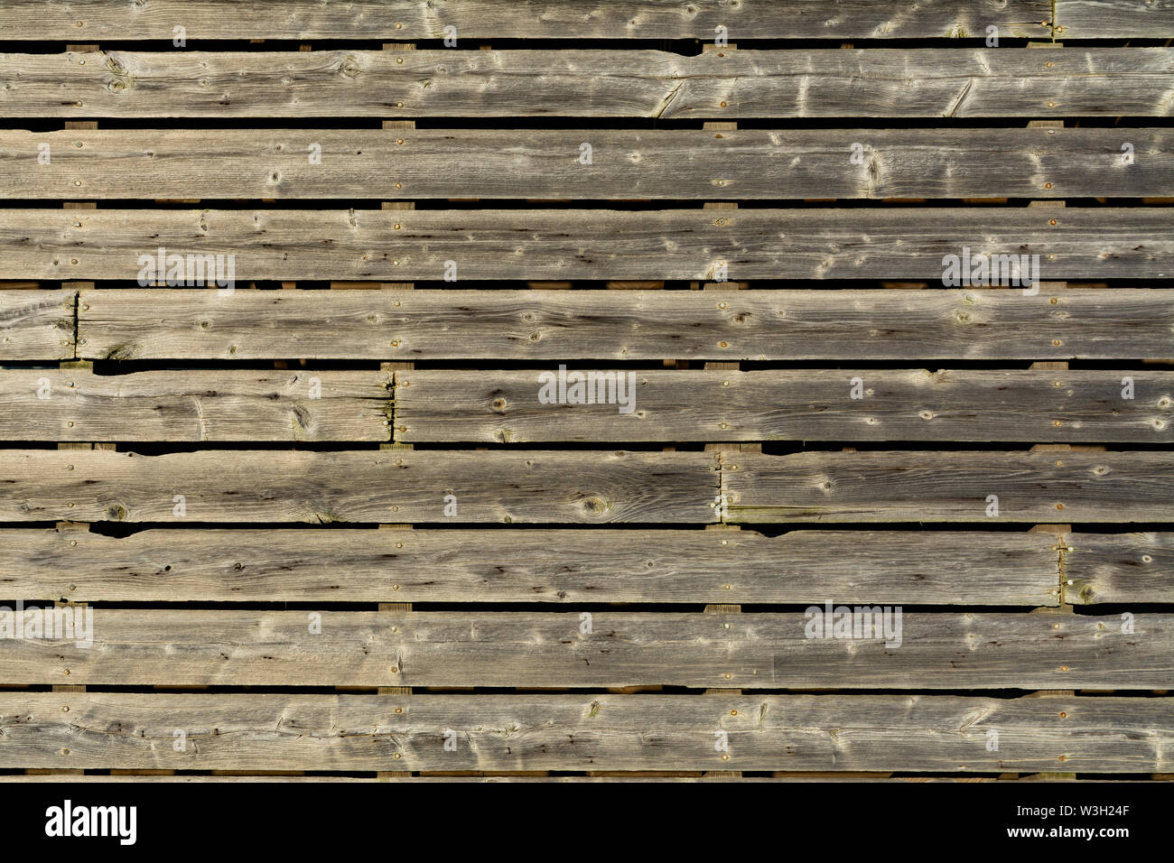 Old weathered barn wood on side of barn in rural Illinois Stock Photo ...