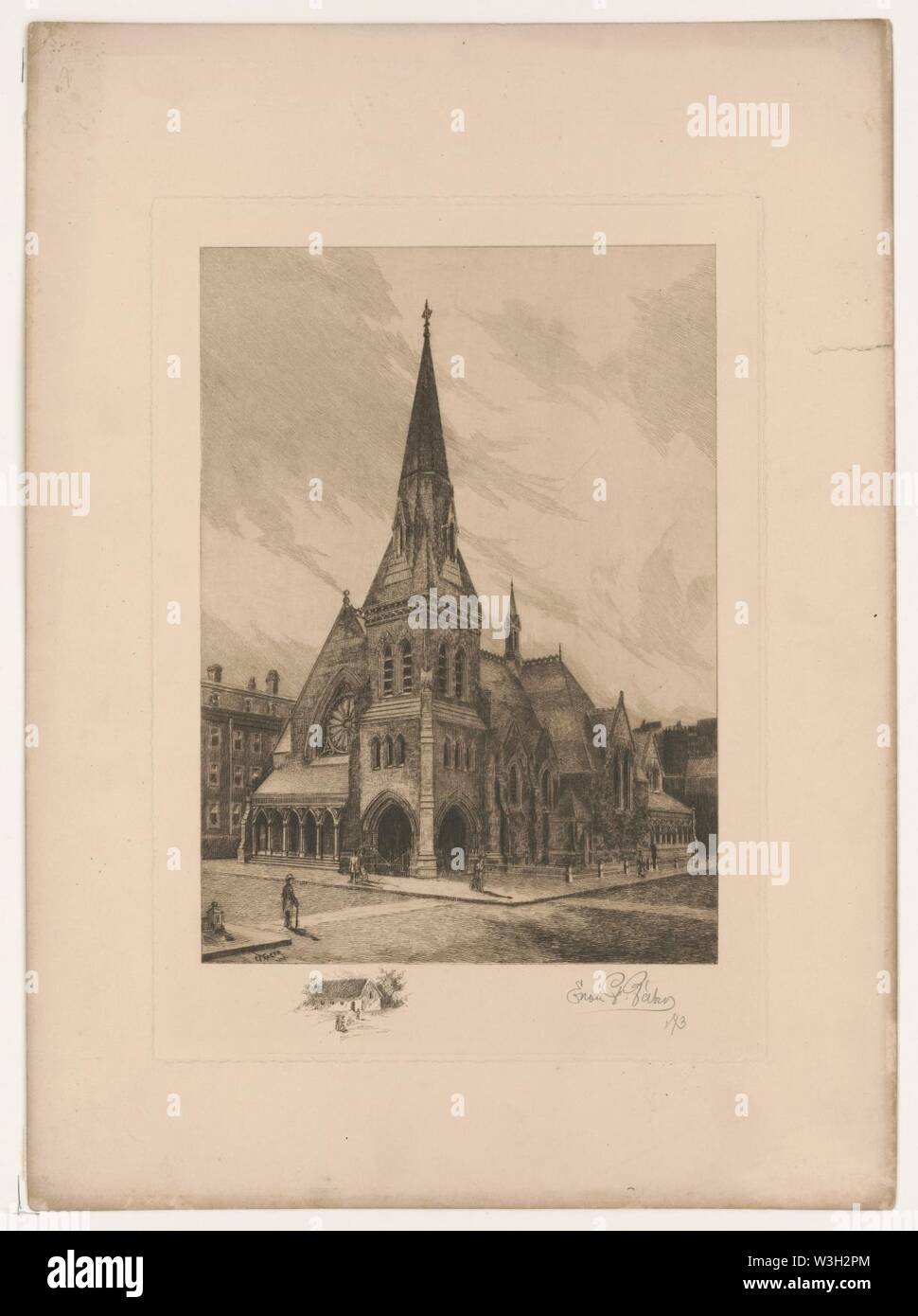 Church at the corner hi-res stock photography and images - Alamy