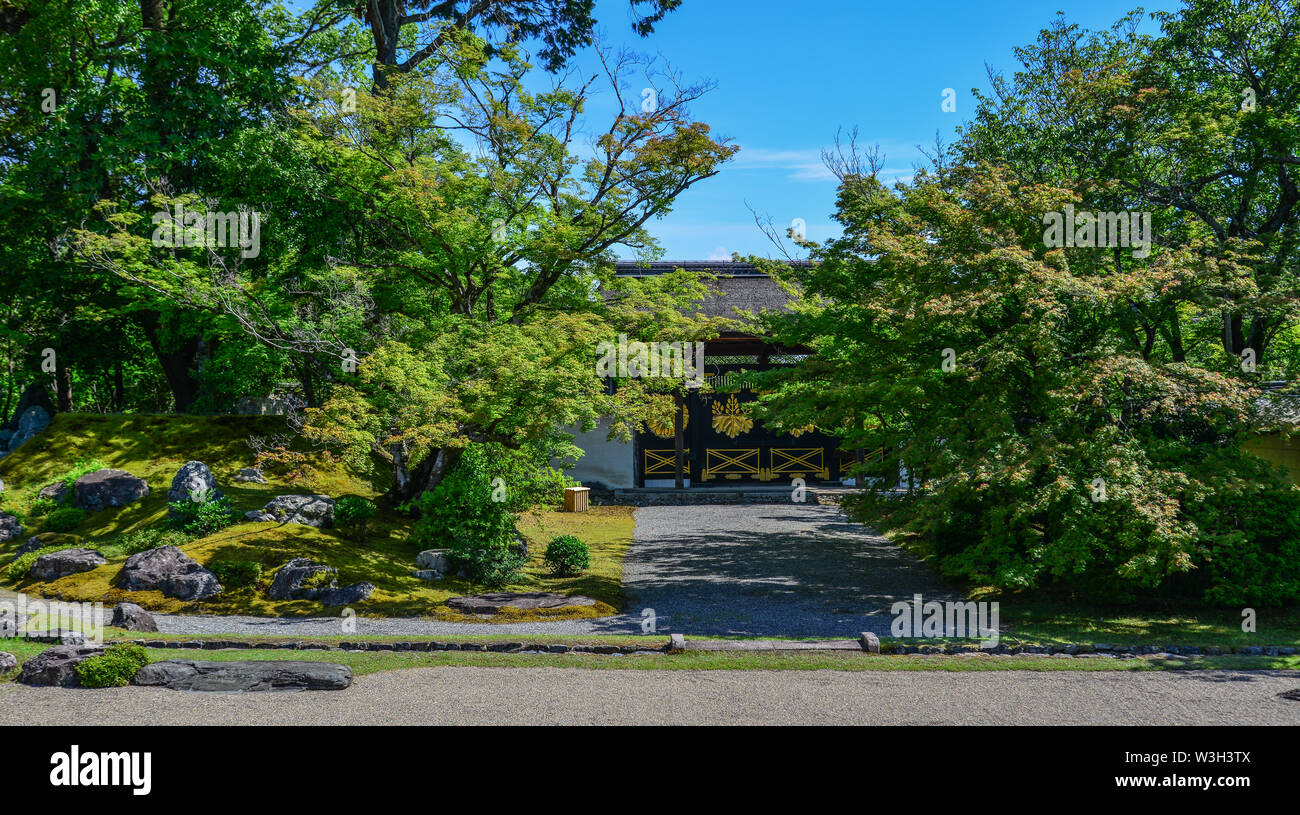 Idyllic landscape of Japanese garden at summer day Stock Photo - Alamy