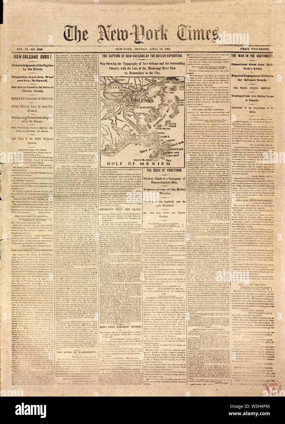 Civil War newspaper maps from the New York times and the New York ...