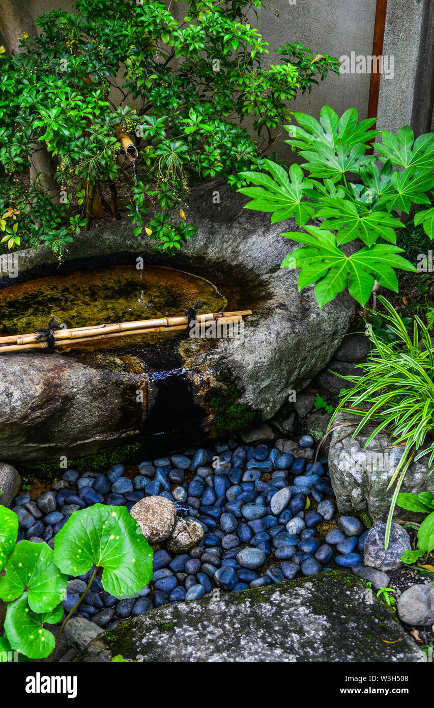 Idyllic landscape of Japanese garden at summer day Stock Photo - Alamy