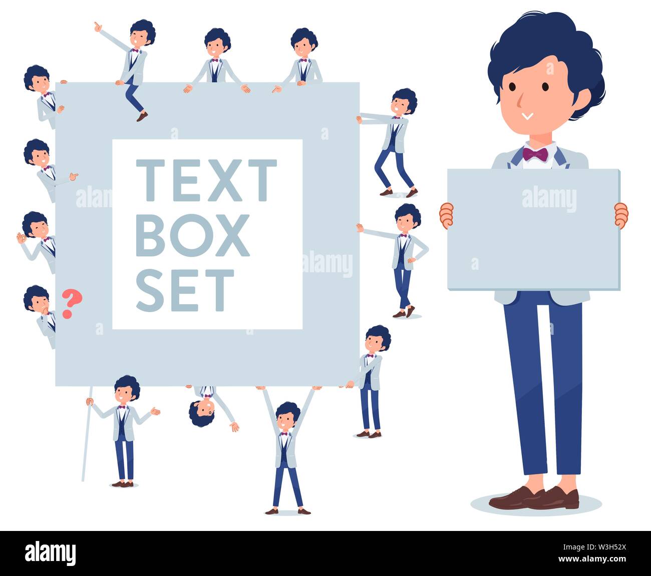 Man divided illustration Cut Out Stock Images & Pictures - Alamy