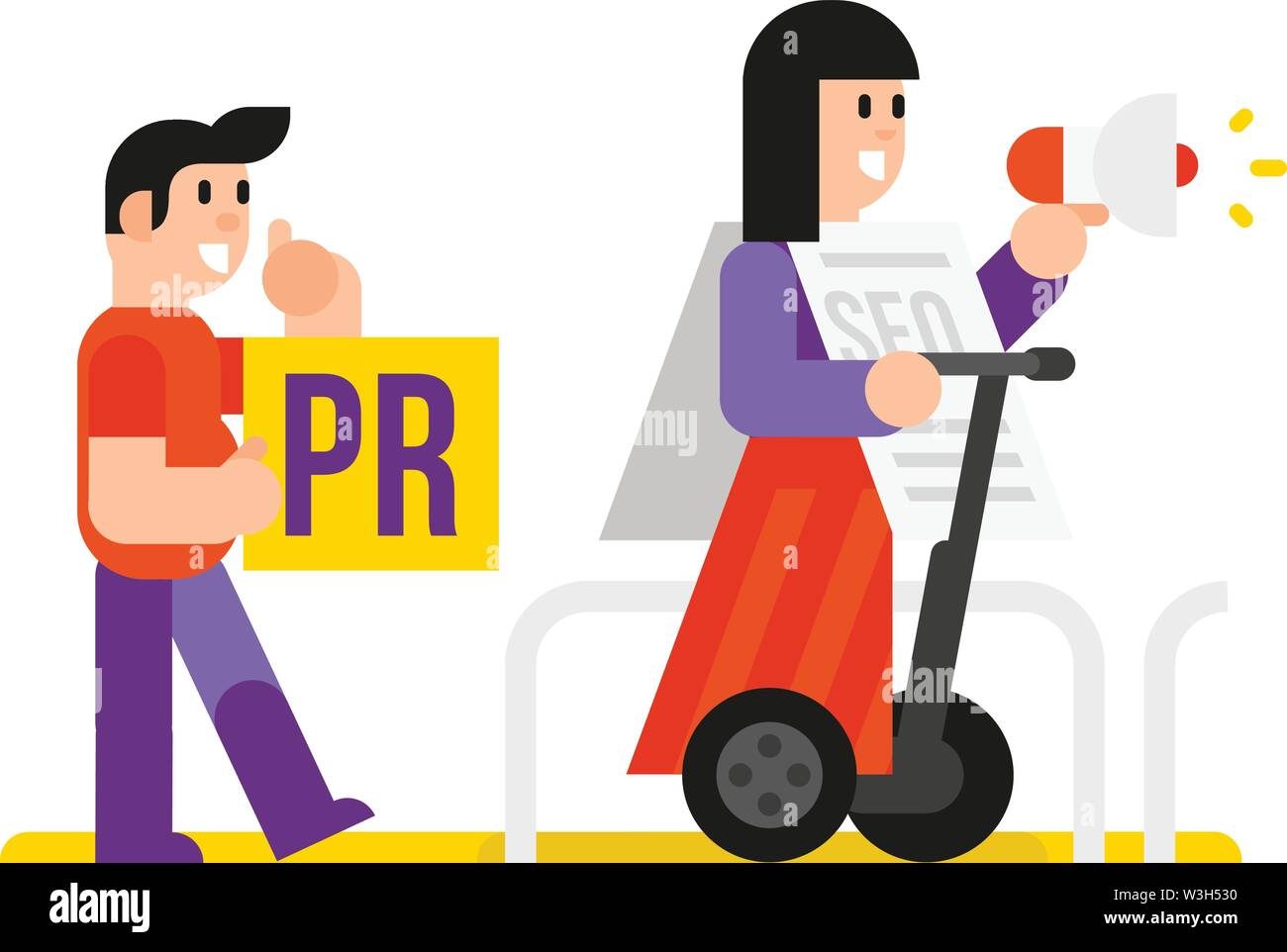 Cartoon advertising claim hi-res stock photography and images - Alamy