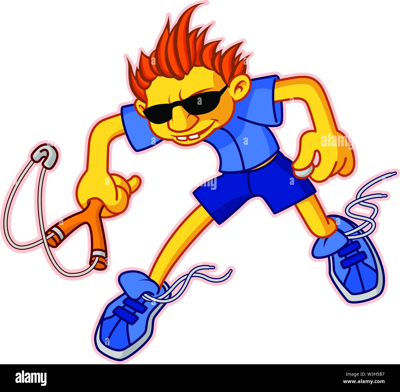 Outsider boy Stock Vector Images - Alamy