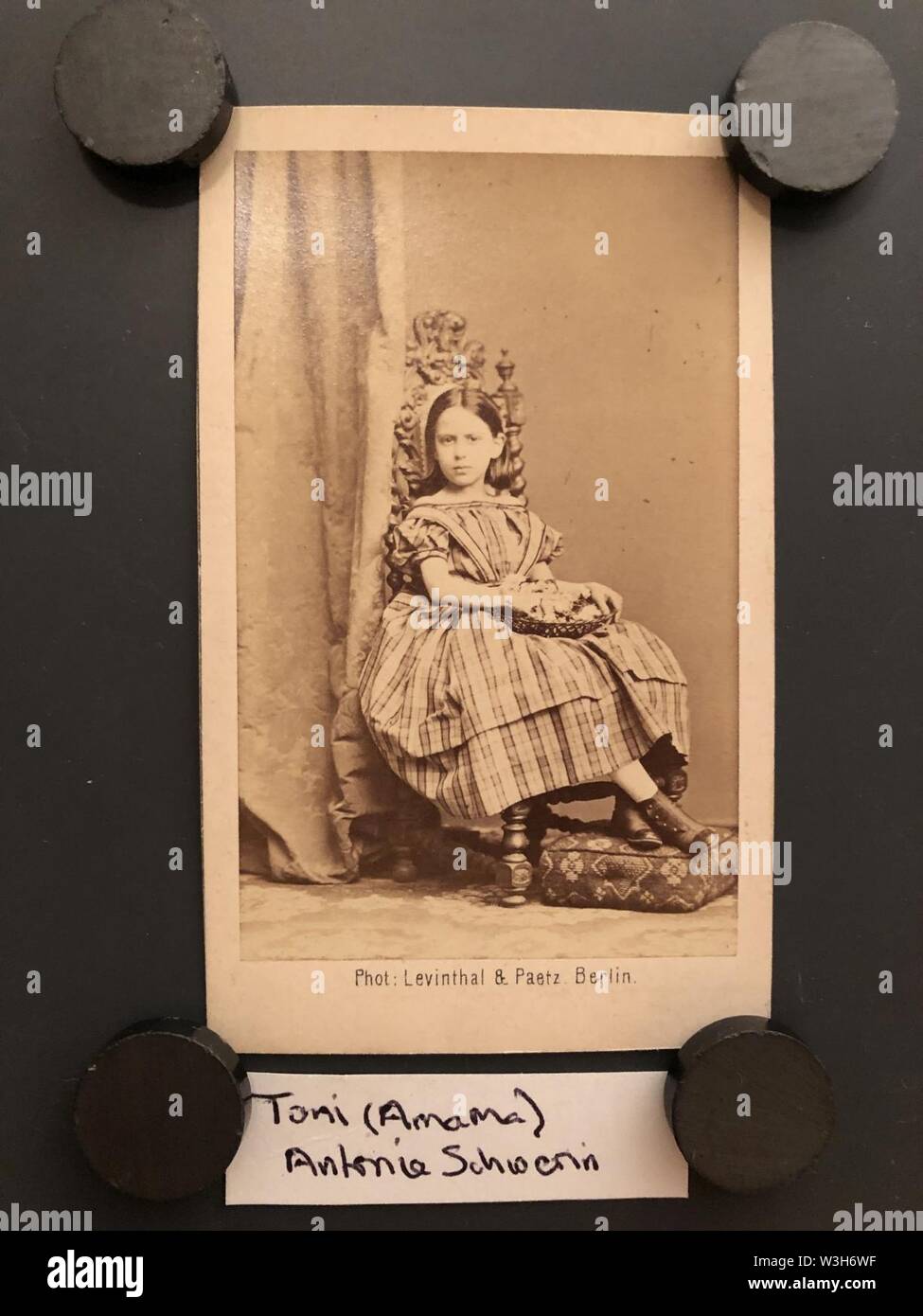 Clara Antonie Freudenberg (1856-1939) circa 1865 Stock Photo - Alamy